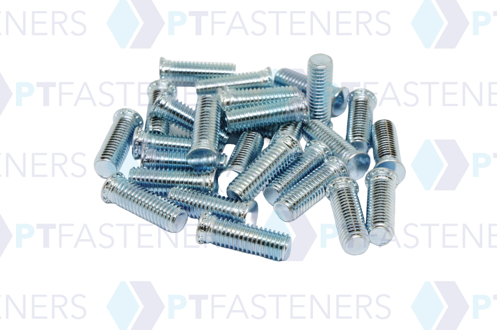 Self-Clinching Flush Head Stud M8-25 (100 pcs) | PT Fasteners